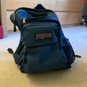 Jansport | Bags | New Jansport Superbreak Gray Aqua Dot Backpack Bag ...
